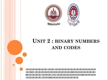 Digital Electronics Fundamentals: Binary Numbers and Codes - mediamjiib ...