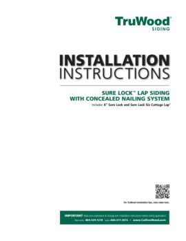 TruWood Sure Lock Lap Siding with Concealed Nailing System ... - Guset ...