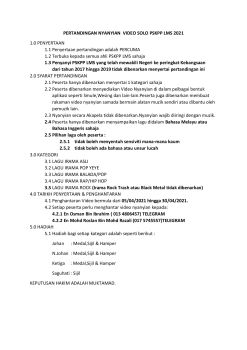PERTANDINGAN NYANYIAN VIDEO SOLO PSKPP LMS 2021 - PPDLMS | Membalik PDF ...