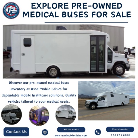 Explore Pre-Owned Medical Buses For Sale - Used Mobile Clinics | Dart ...