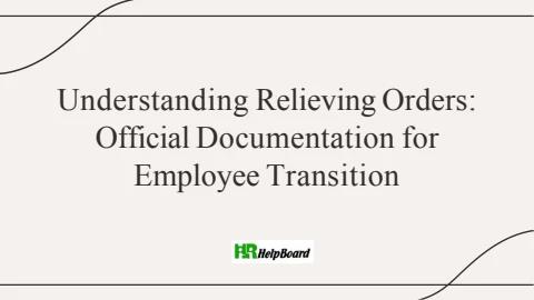 Sample of Relieving Order