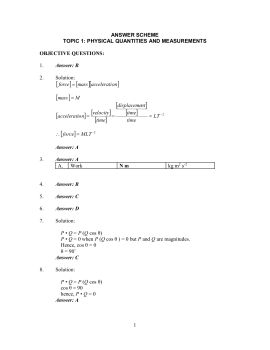 SP015 Skema Jawapan Buku Tutorial TOPIC 1 (PHYSICAL QUANTITIES AND MEASUREMENTS) - Muszalinda ...