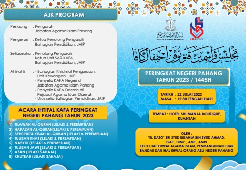 MAJLIS IHTIFAL KAFA PERINGKAT NEGERI PAHANG 2023 - kafa.pahang Flip PDF | AnyFlip