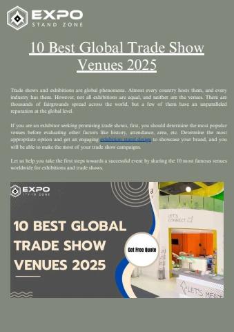 10 Best Global Trade Show Venues 2025