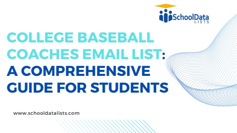 College Baseball Coaches Email List A Comprehensive Guide for Students ...