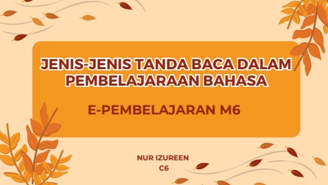 Jenis-jenis Tanda Baca - Nur Izureen Flip PDF | AnyFlip