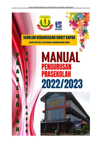 BUKU PENGURUSAN PRASEKOLAH 2022-2023 - CikguFieza Flip PDF | AnyFlip