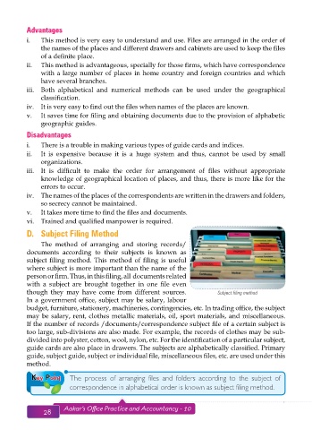 Geographical Filing System