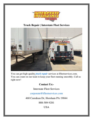 Truck Repair Interstate Fleet Services