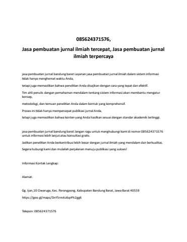 085624371576, jasa pembuatan jurnal sinta bergaransi, jasa pembuatan ...