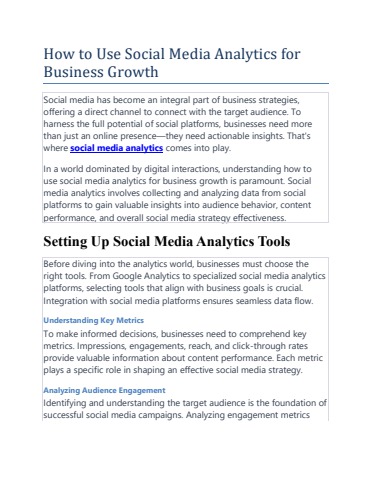How to Use Social Media Analytics for Business Growth - Quick Metrix ...