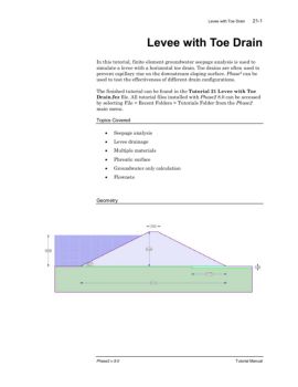 Levee with Toe Drain - Rocscience - Guset User Flip PDF | AnyFlip