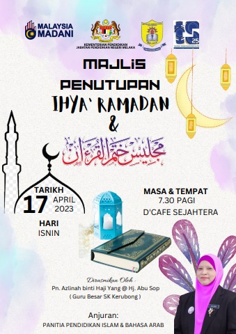 BUKU PROGRAM MAJLIS IHYA' RAMADHAN DAN KHATAM AL-QURAN SK KERUBONG ...
