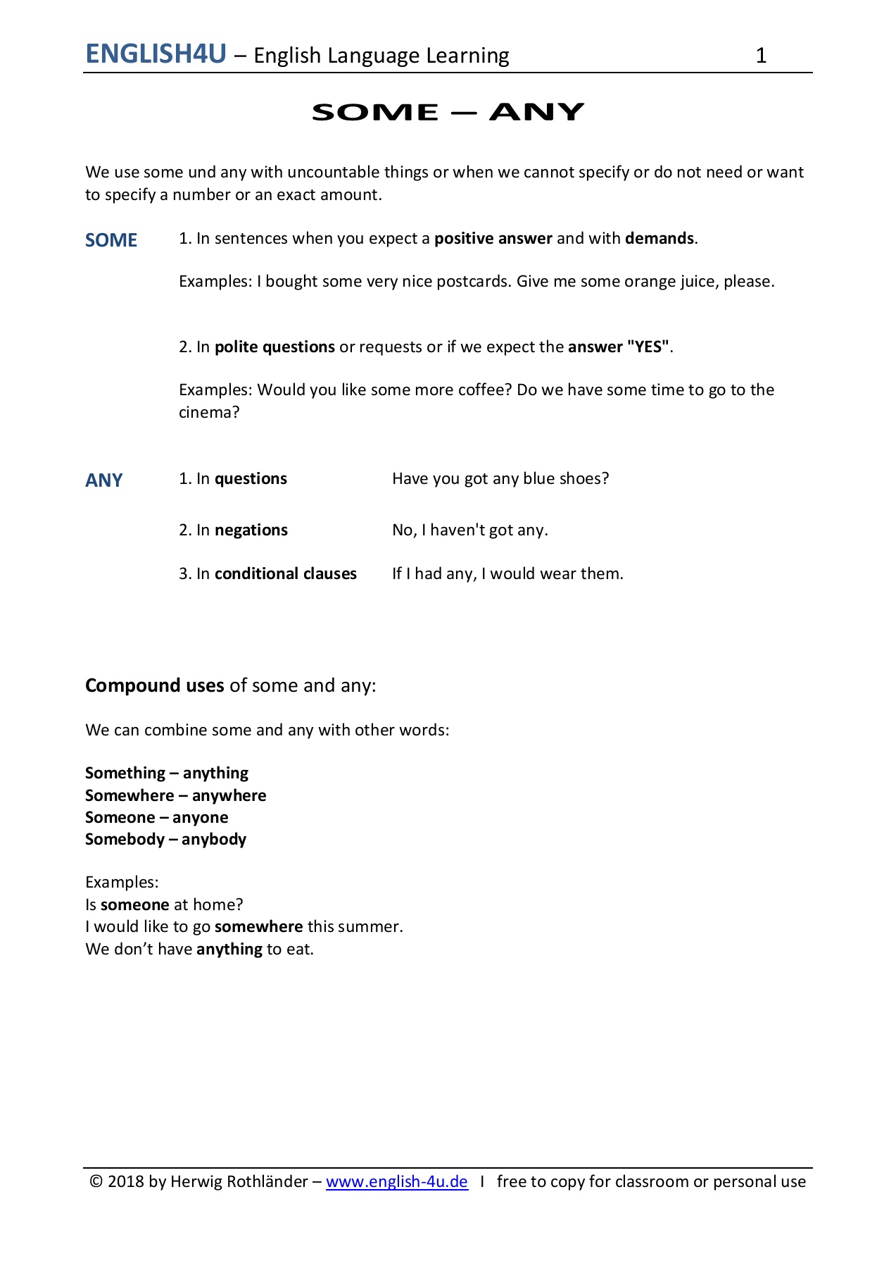 English4u If Clauses English4You