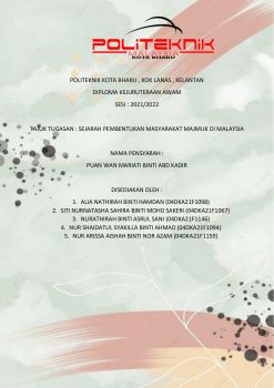 POLITEKNIK KOTA BHARU E-FOLIO MPU KUMPULAN 6 - | Membalik PDF Dalam talian | AnyFlip