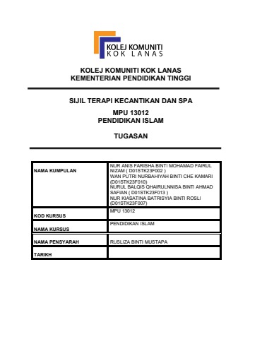 GRUOP PENDIDIKAN ISLAM - NURUL BALQIS QHAIRULNNISA AHMAD SAFIAN Flip PDF | AnyFlip