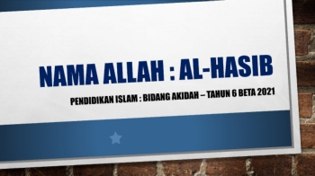 NAMA ALLAH : AL- HASIB 2.0 - ren salleh | Membalik PDF Dalam talian | AnyFlip