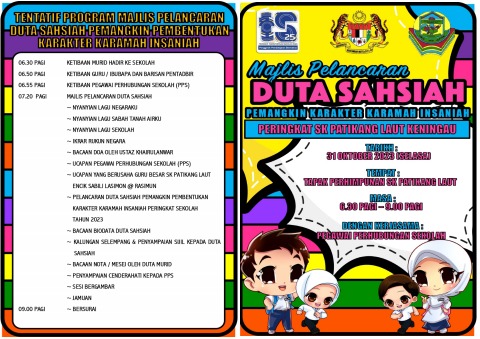 ATURCARA PELANCARAN DUTA SAHSIAH PEMANGKIN PEMBENTUKAN KARAKTER KARAMAH INSANIAH PERINGKAT SK ...