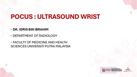 5. POCUS US WRIST