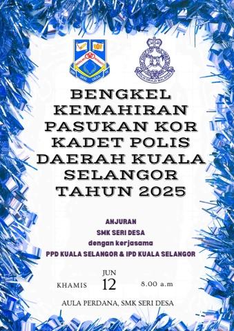 BUKU PROGRAM BENGKEL KOR KADET POLIS DAERAH KUALA SELANGOR