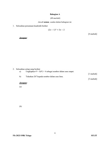 Math F5 Kertas 2 PSPT