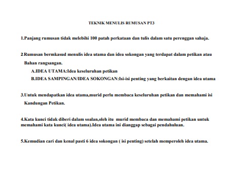 TEKNIK MENULIS RUMUSAN PT3 - yme800 Flip PDF | AnyFlip