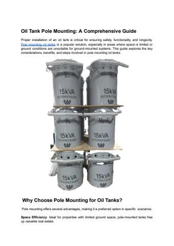 Oil Tank Pole Mounting_ A Comprehensive Guide (3)