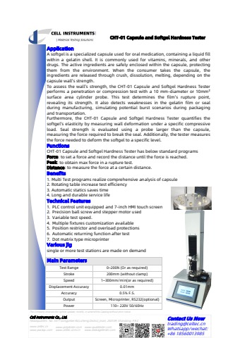 Understanding Capsule Hardness Testing: A Comprehensive Guide