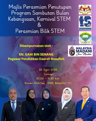 Majlis Perasmian Penutupan Program Sambutan Kebangsaan, Karnival STEM ...