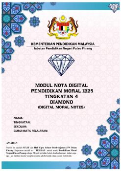 Modul Nota Digital Pendidikan Moral 1225 Tingkatan 4 Diamond_2021 - punpf.phe Flip PDF | AnyFlip