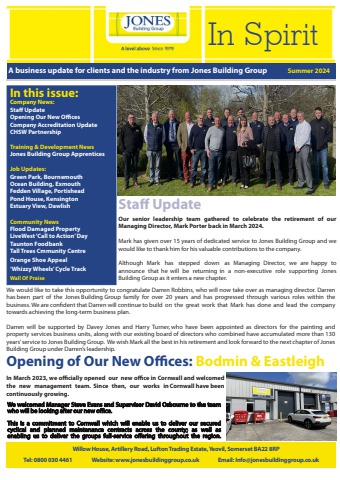 Jones Building Group 2023/2024 Newsletter - Jones Building Group Flip ...