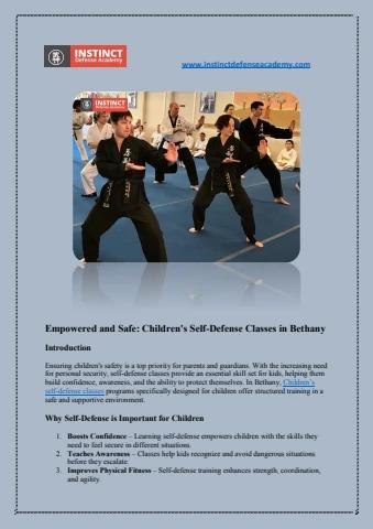 Children's Self-Defense Classes