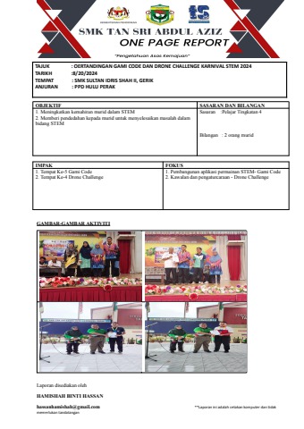 RAK ONE PAGE REPORT SEMTAA ONLINE Bookcase - Flip Book| AnyFlip