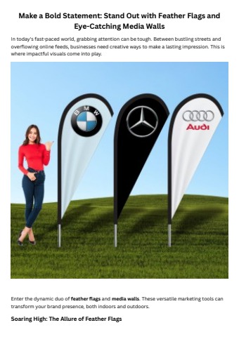Make a Bold Statement Stand Out with Feather Flags and Eye-Catching ...
