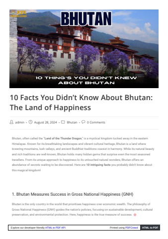 10 Mystical Facts About Bhutan: The Enigmatic Land of Happiness - K2K ...