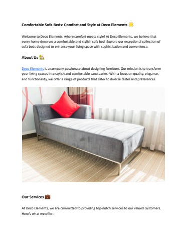 Comfortable Sofa Beds - jaidynrodgersy925 Flip PDF | AnyFlip