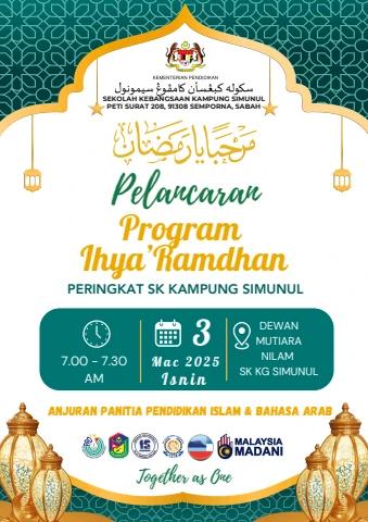 BUKU PROGRAM IHYA' RAMADHAN SKKGS 2025 - RUAIDAH BINTI ALKASSIM KPM ...