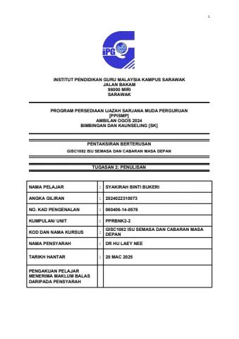 GISC1082 PB T2 PENULISAN