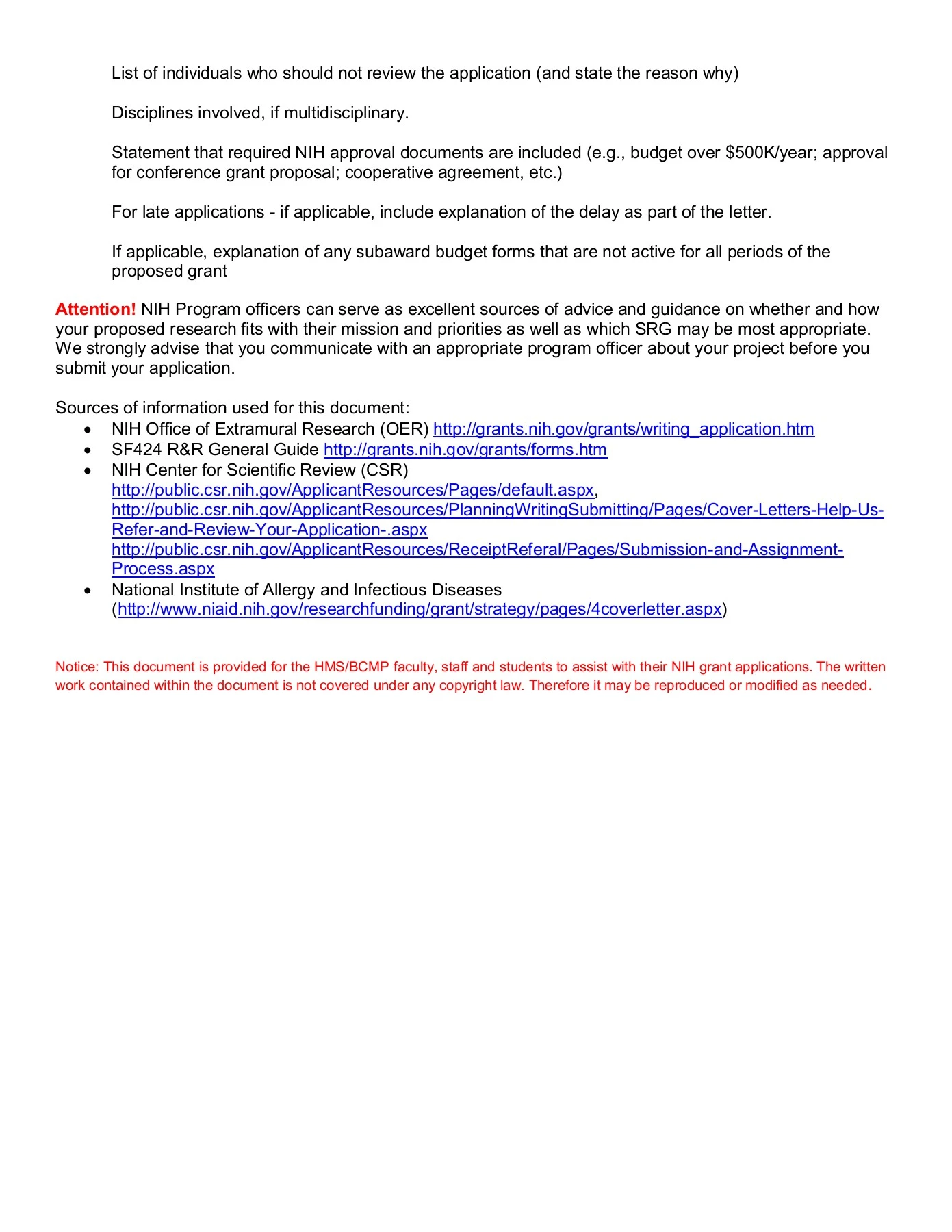 Nih Cover Letter Sample Nih Cover Letter Study Section