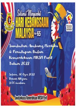 SAMBUTAN AMBANG MERDEKA & PENUTUP BULAN KEMERDEKAAN 2022 - nazahiyahlup Flip PDF | AnyFlip