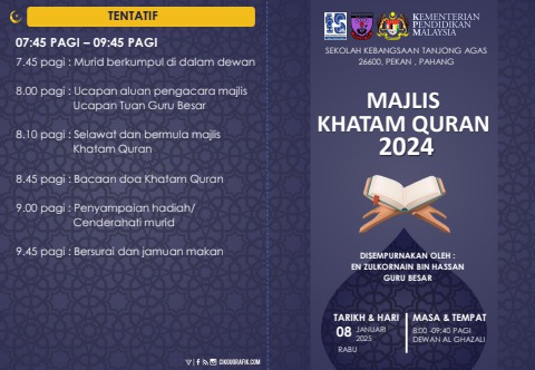 BUKU PROGRAM MAJLIS KHATAM QURAN 2024 SKTA - fatimahjabar2871 Flip PDF ...