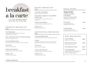 PL Breakfast ala carte - MNLSB Flip PDF | AnyFlip