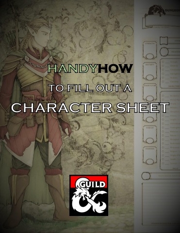 DnD 5 - EN - HANDY HOW To Fill Out a Character Sheet - Patrick PIGNOL ...