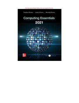 Computing Essentials 2021 by Timothy OLeary, Linda OLeary, Daniel ...
