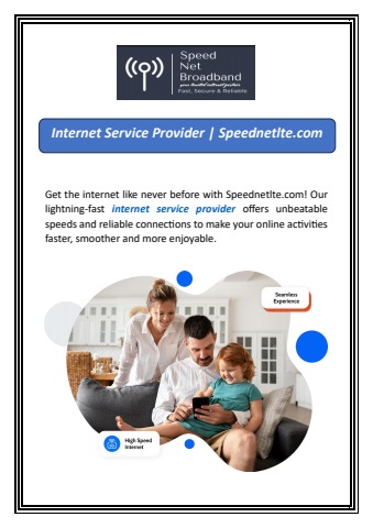 Internet Service Provider | Speednetlte.com
