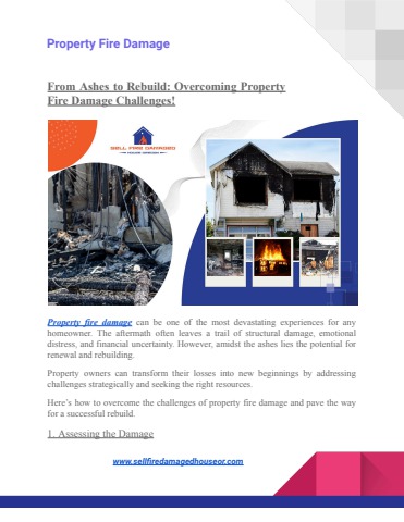 Property Fire Damage - Sell Fire Damaged House Oregon Flip PDF | AnyFlip