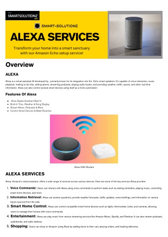 Alexa Services - Smart-Solutionz Flip PDF | AnyFlip