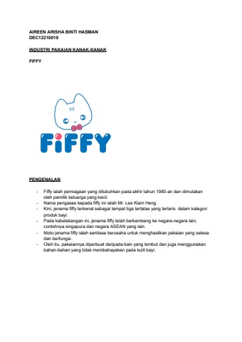 fiffy - Aireen Arisha Binti Hasman | DEC Flip PDF | AnyFlip