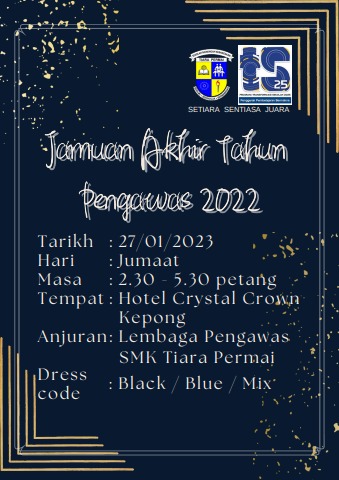 BUKU PROGRAM JAMUAN AKHIR TAHUN PENGAWAS SMKTP 2022