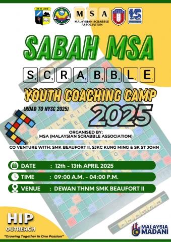BUKU PROGRAM SABAH MSA SCRABBLE YOUTH COACHING CAMP 2025